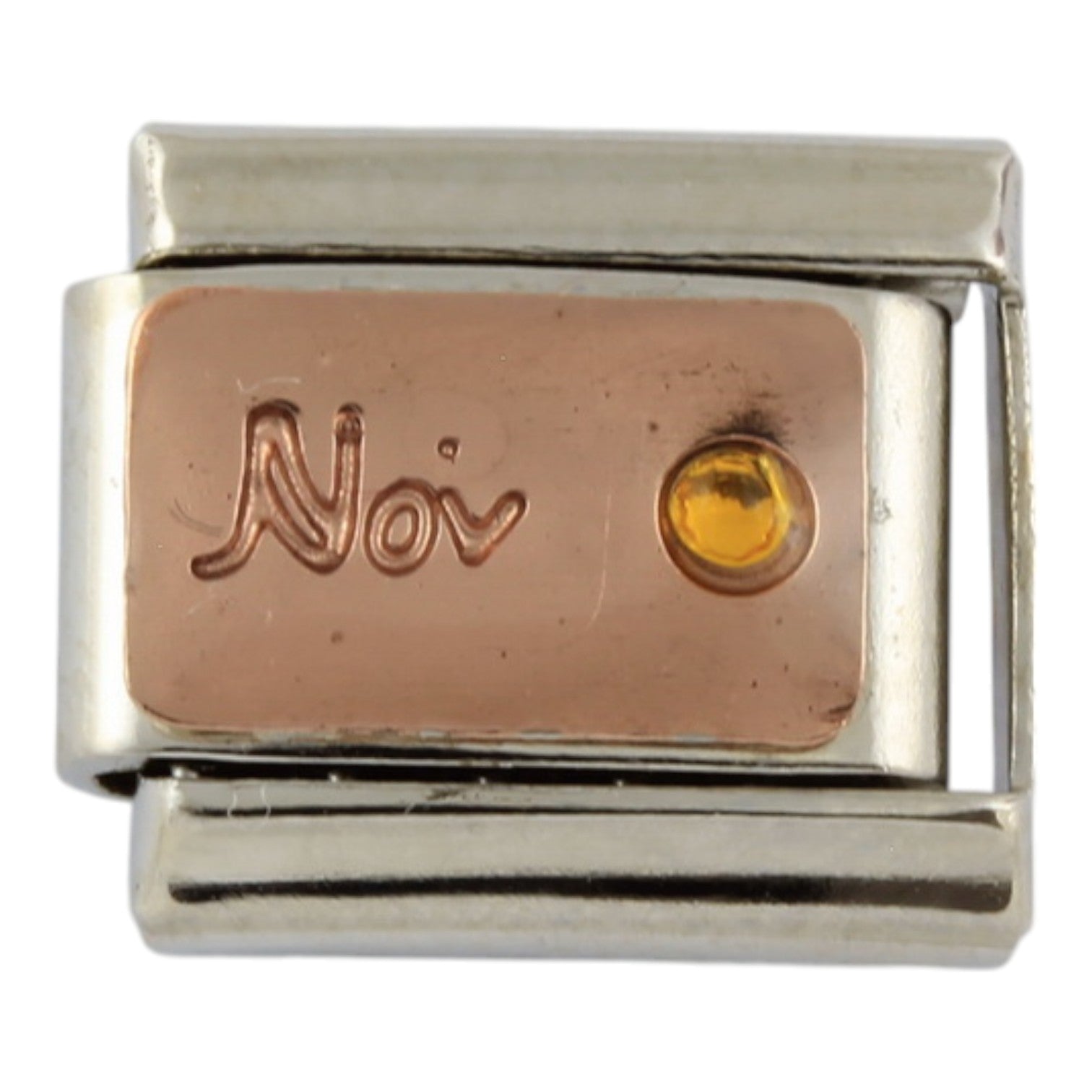 9mm Rose Gold Month Charm - November – Charmed Jewellery