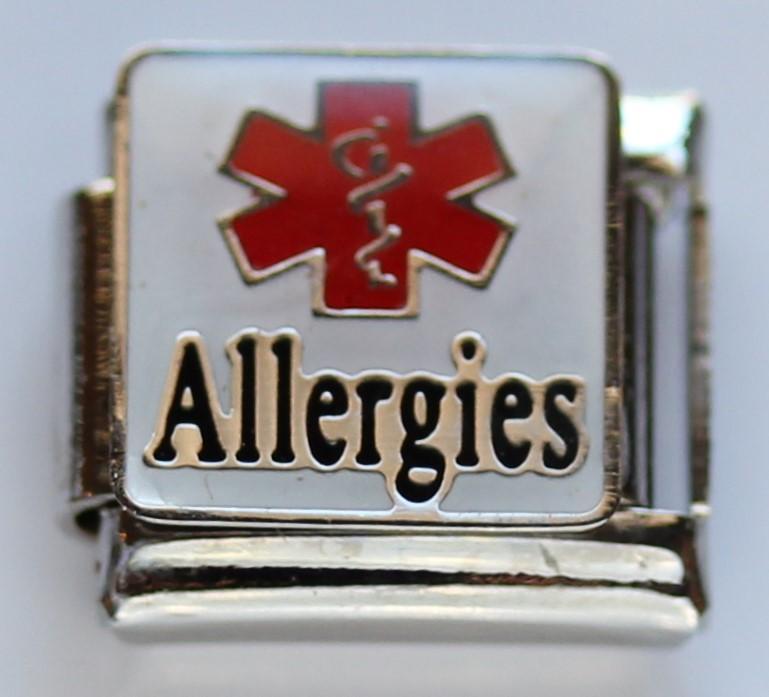 Medical Alert - Allergies 9mm Charm
